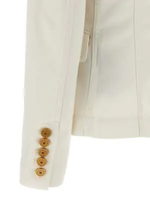 Balmain Double-breasted Denim Blazer