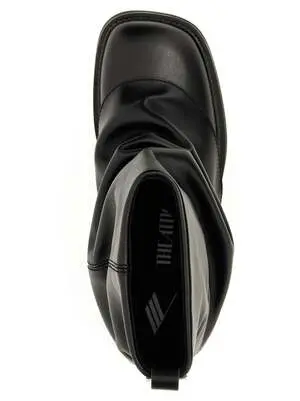 Attico Mini Robin Combat Ankle Boots - Black