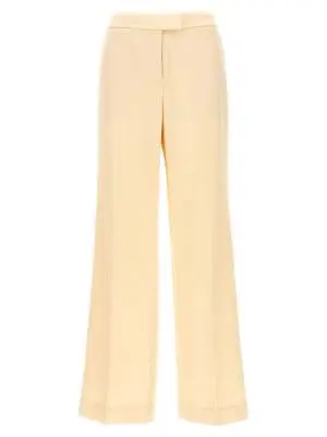 Zimmermann Illustration Straight Tux" Wool Blend Pants - Cream