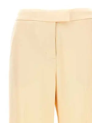 Zimmermann Illustration Straight Tux" Wool Blend Pants - Cream