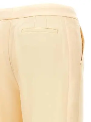 Zimmermann Illustration Straight Tux" Wool Blend Pants - Cream