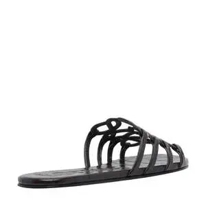 Loewe Petal Anagram Slides - Brown