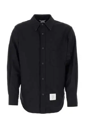 Thom Browne Midnight Wool Shirt - Blue