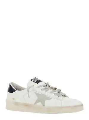 GOLDEN GOOSE Leather Sneakers With Star Detail - Multicolor
