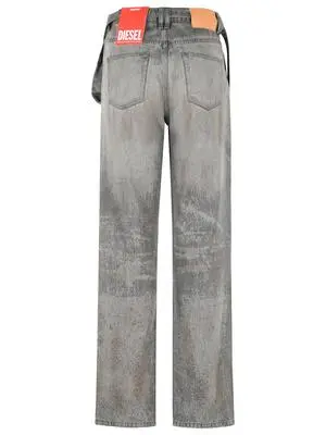 DIESEL® D-thalira Grey Cotton Blend Jeans - Gray