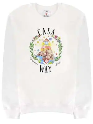 Casablanca Home Way Sweatshirt - White