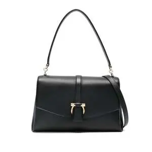 FERRAGAMO Calf Leather Tote Bag With Gold-tone Hardware