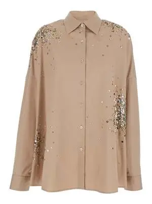 Dries Van Noten Embellished Cotton Shirt - Multicolor