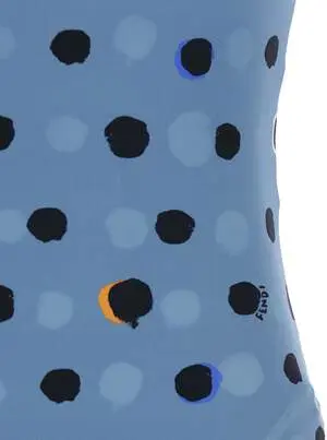 Fendi Reversible Polka Dot Tech Fabric One-piece Swimsuit - Multicolor