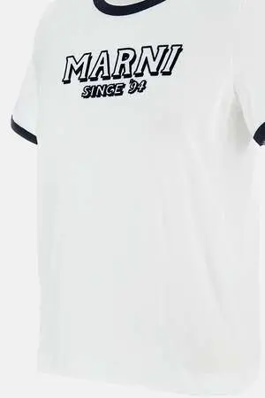 Marni Short Sleeve T-shirt With Embossed Logo