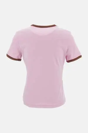 Marni Short-sleeved Cotton T-shirt With Embossed Logo