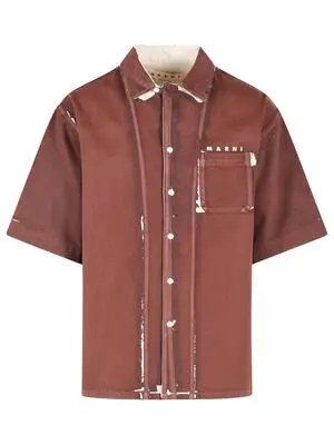 Marni Cotton Shirt - Brown