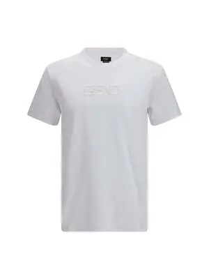 Fendi Cotton T-shirt With Embroidered Logo