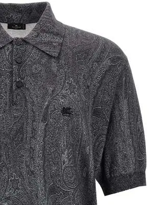 Etro Paisley' Polo Shirt - Multicolor