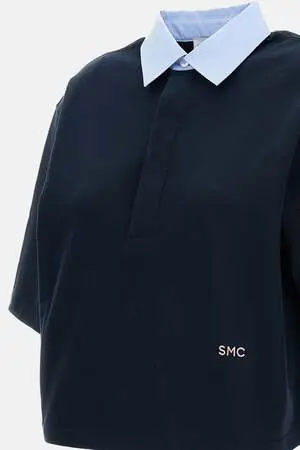 Stella McCartney Cotton Pique Cropped Polo T-shirt - Multicolor