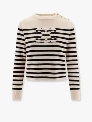 Celine Triomphe Cashmere And Wool Sweater
