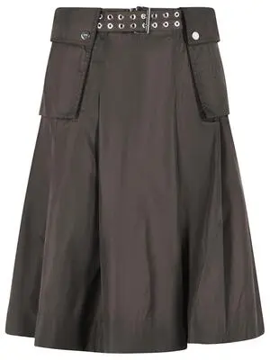 GANNI Polyamide Skirt - Brown