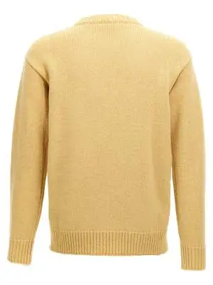 Marni Wool Crew Neck Sweater With Embroidered Logo