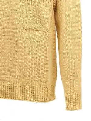 Marni Wool Crew Neck Sweater With Embroidered Logo