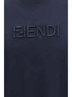 Fendi Cotton T-shirt With Embroidered Logo