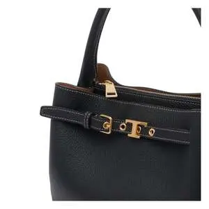 TOD'S Mini Leather Handbag With Decorative Stitching