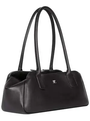 COURREGES Calf Leather Bag With Top Handles
