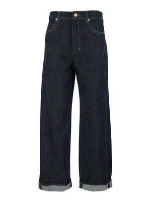 Max Mara Chiara Blue Denim Jeans - Multicolor