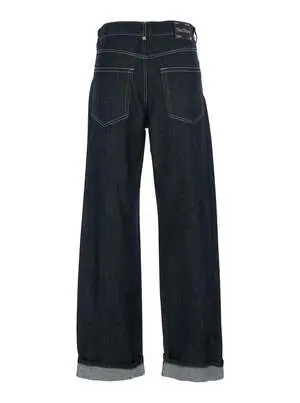 Max Mara Chiara Blue Denim Jeans - Multicolor