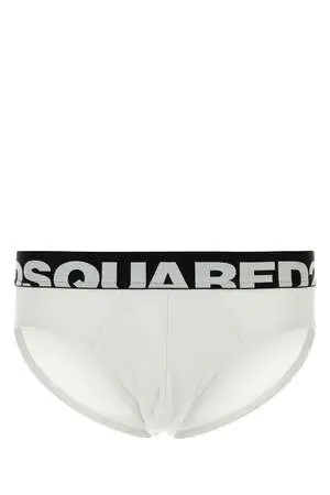 Dsquared2 Stretch Cotton Brief - White