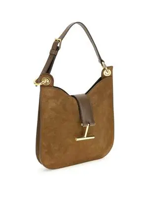 TOM FORD Tara Leather Shoulder Bag - Brown