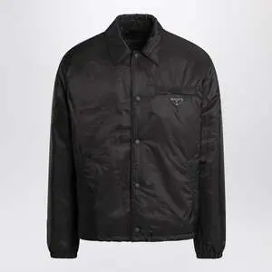 Prada Re-nylon Zip-up Jacket - Black
