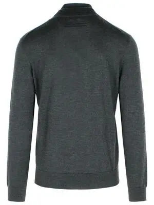 Zegna Cashmere And Silk Turtleneck Sweater - Gray