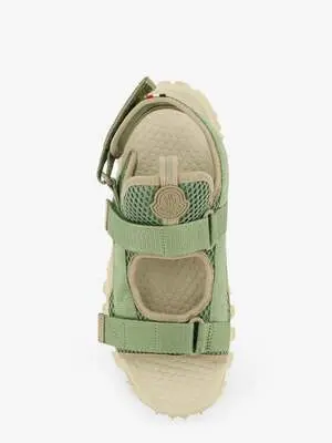 Moncler Trailgrip Vela Cordura Mesh And Rubber Sandals - Green
