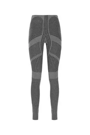 Prada Grey Stretch Polyester Blend Leggings