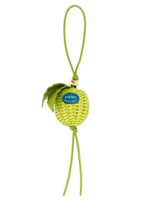 Loewe Leather Apple Charm - Green