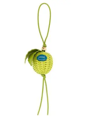 Loewe Leather Apple Charm - Green