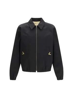 Valentino Garavani Collared Zip-up Jacket - Black