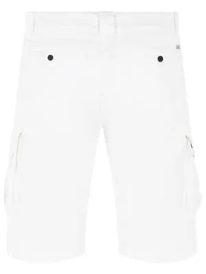 C.P. COMPANY Cotton Cargo Shorts With Lens Applique