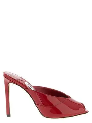 JIMMY CHOO Brigitte Sabots - Red