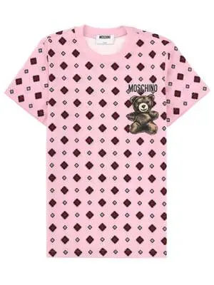Moschino T-shirt With Print - Pink