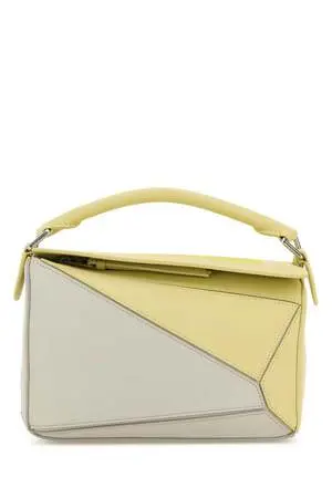 Loewe LOEWE Leather Josef And Anni Albers Small Puzzle Handbag Multicolor