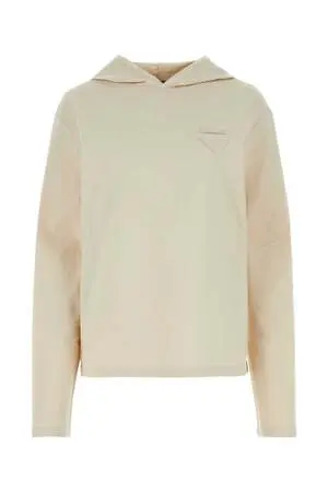 Prada PRADA Oversize Sweatshirt With Logo Detail Brown