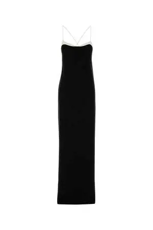 TOM FORD Stretch Georgette Long Dress - Black