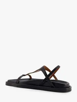 ATP ATELIER Ultimo Leather Sandals - Black
