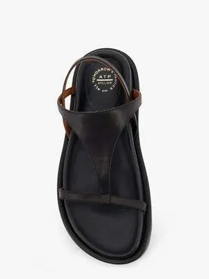 ATP ATELIER Ultimo Leather Sandals - Black