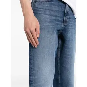 A.p.c. Indigo Cotton Washed Denim Straight Leg Jeans