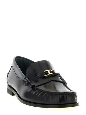 TOD'S T Timeless Loafers In Shiny Leather