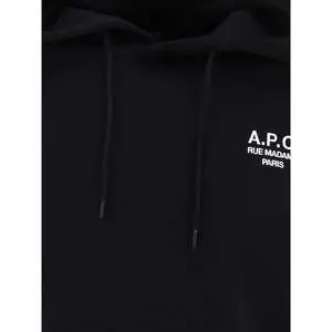 A.p.c. Logo Print Hoodie - Blue