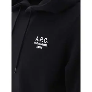 A.p.c. Logo Print Hoodie - Blue