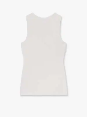Balenciaga Ribbed Viscose Blend Tank Top